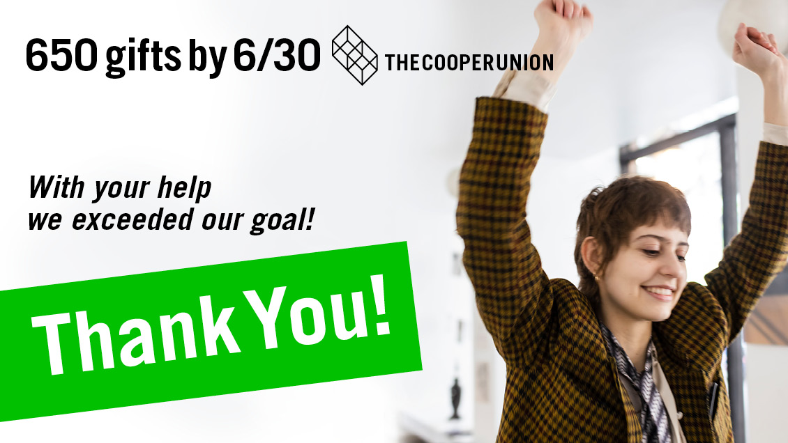 THANK YOU! | The Cooper Union